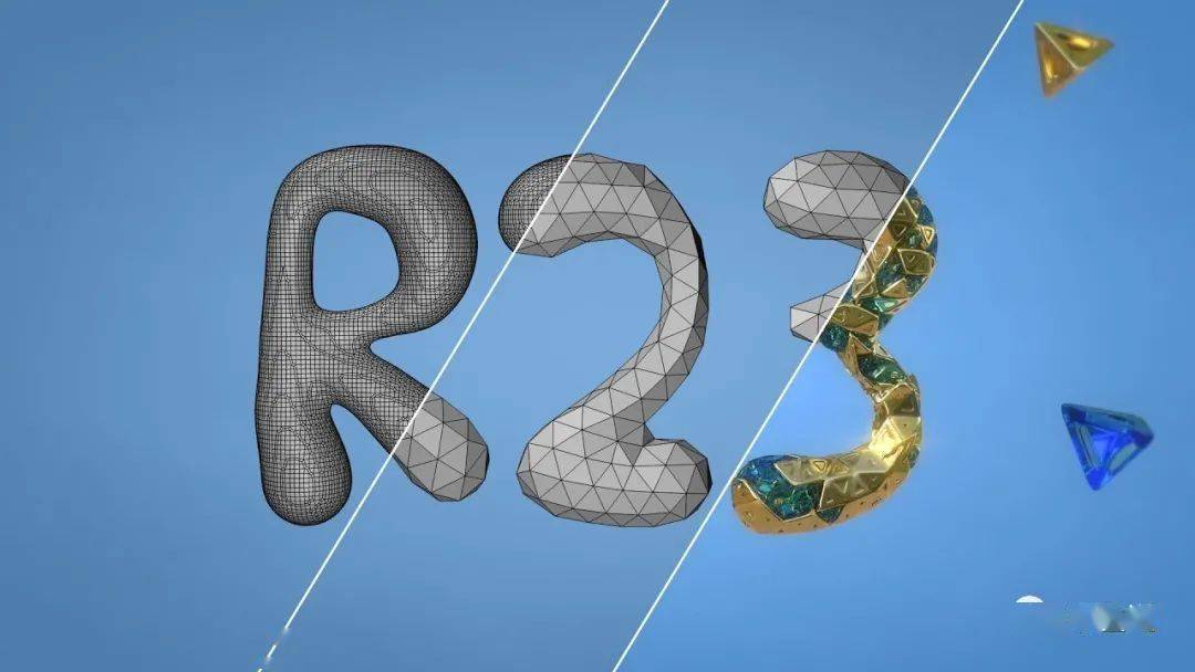 C4D R23官网技巧教程Tip - 309如何在Cinema 4D R23中创建均匀的三角形网格_Jonas