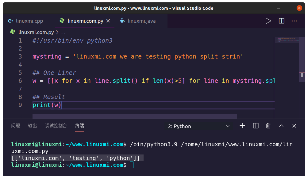 奇技淫巧 Python分割字符串的5个示例 Split