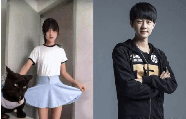 女版LWX首次现身抖音！网友直呼：美炸了！FPX官方也来凑热闹！_小狗