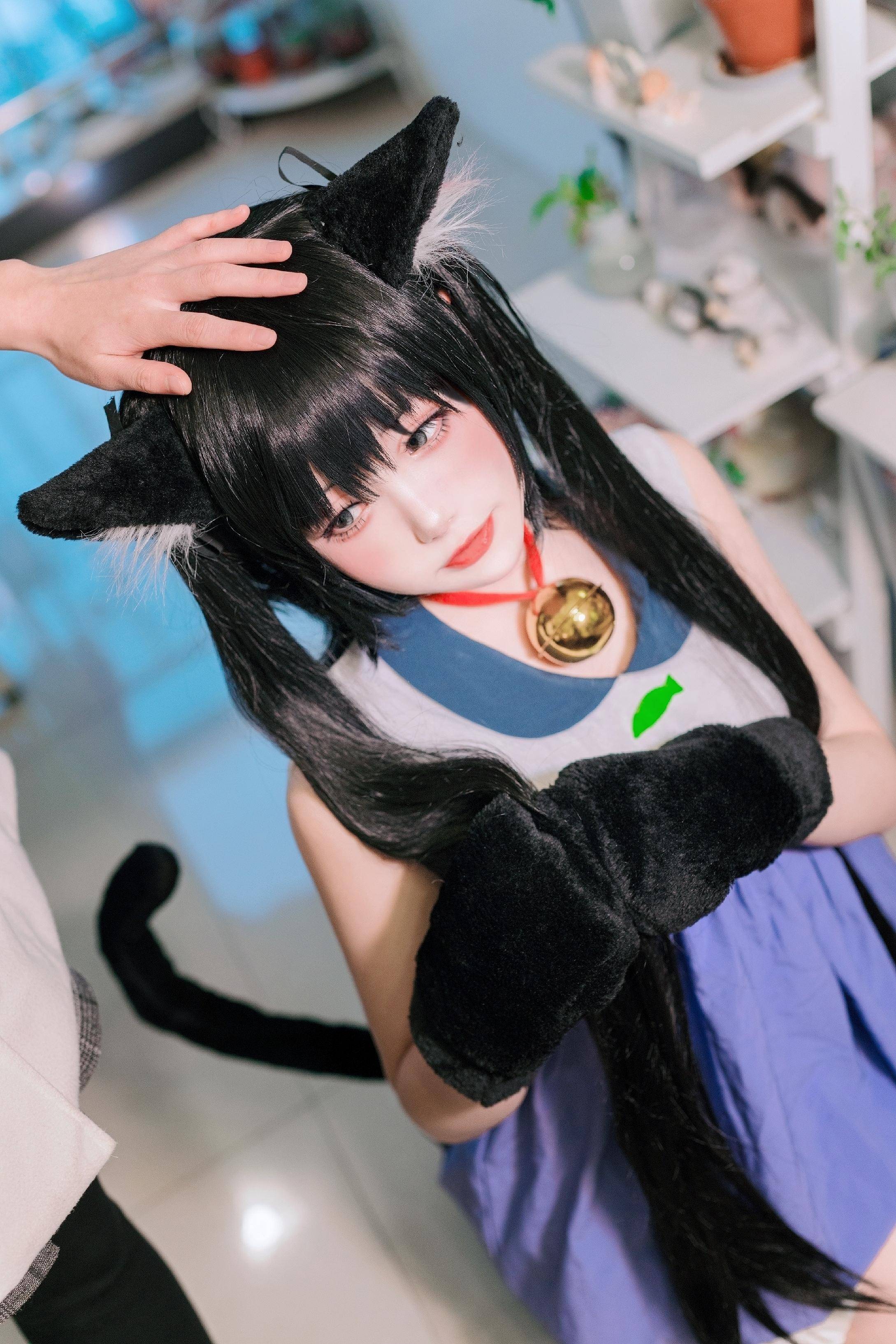 cos：这么可爱的猫娘，在向你招手