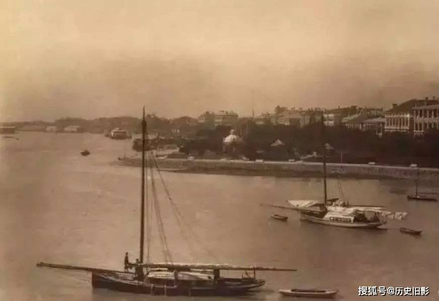 1880年上海沿街建筑老照片，远眺苏州河口和外滩-搜狐大视野-搜狐新闻