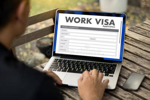 If there's a problem with your work visa , you're likely to _工作