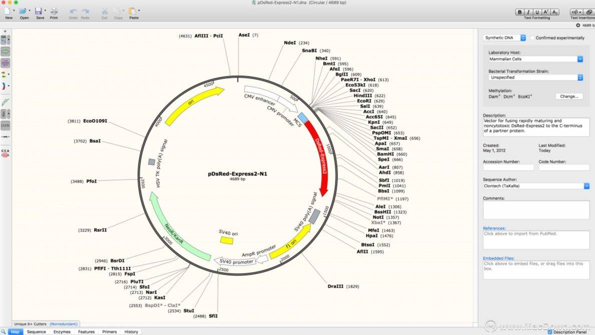 SnapGene Viewer for mac分子生物学_序列