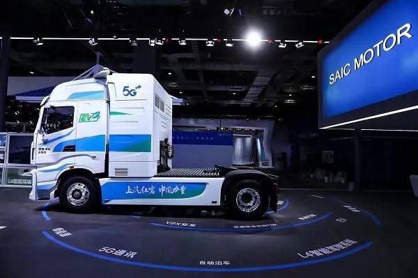 5G+L4 红岩杰狮H6智能纯电重卡硬核亮相上海车展 | 卡车之友网_搜狐汽车_搜狐网