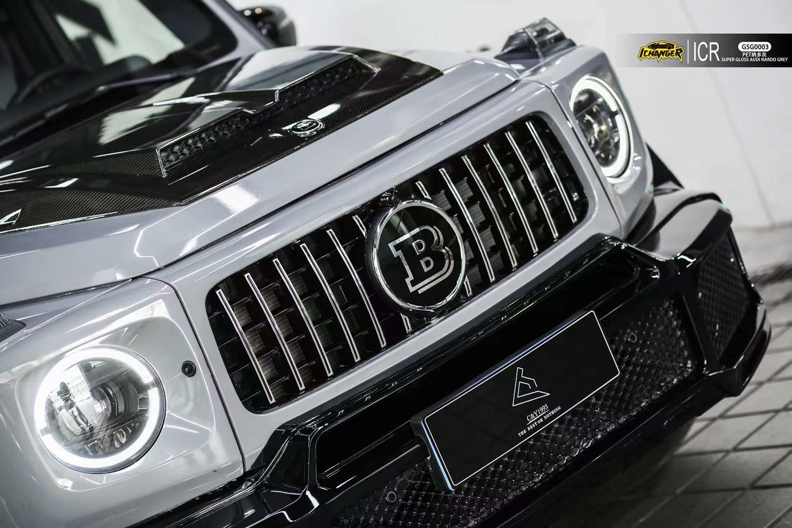奔驰 G系改巴博斯套件，Ichanger（ICR）改变者改色膜PET纳多灰_搜狐汽车_搜狐网
