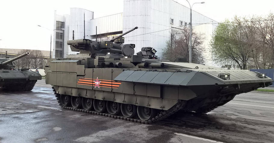 T-15步战车射程有强？最大射程超4000米，穿甲厚度超过700毫米！_玛塔
