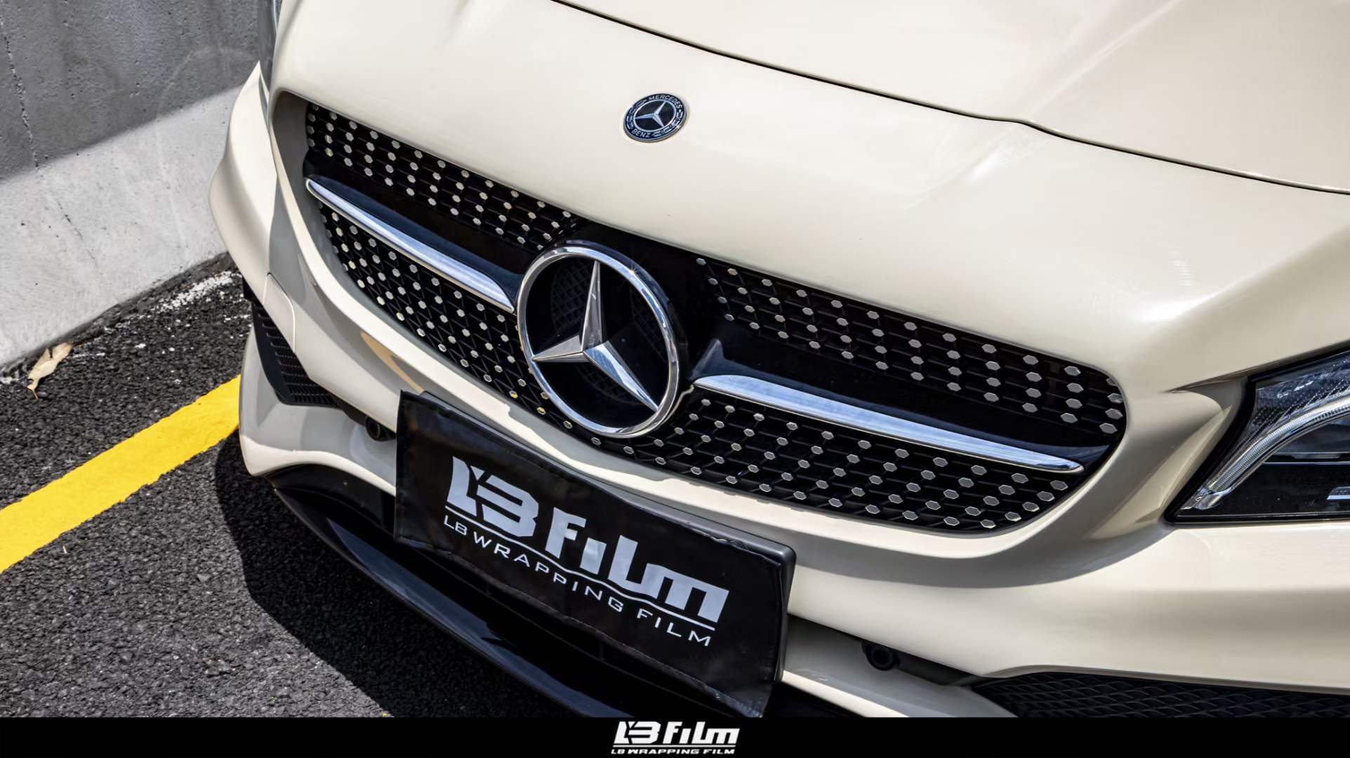 奔驰-CLA200贴膜LB FILM改色膜高亮卡其米兰_搜狐汽车_搜狐网