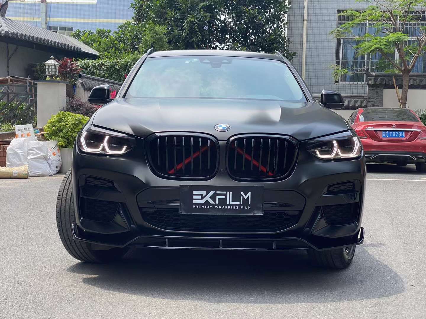 宝马X3汽车贴膜EK FILM-EK改色膜陶瓷黑_搜狐汽车_搜狐网