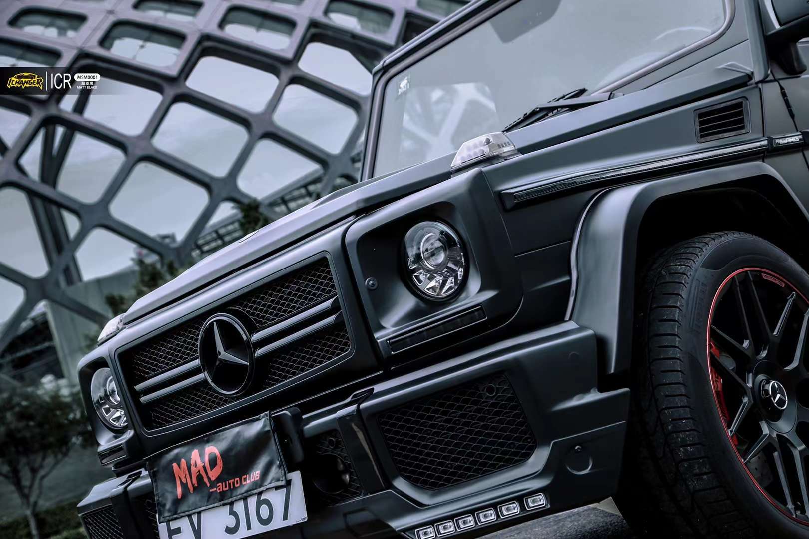 奔驰 G63汽车贴膜Ichanger（ICR）改变者改色膜亚黑_搜狐汽车_搜狐网
