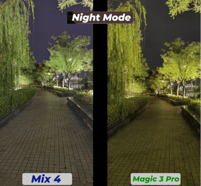你看好谁?华为P50 Pro、荣耀Magic3 Pro和小米MIX4夜景样张对比_机型