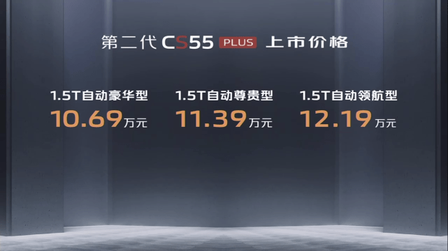 处处皆亮点！第二代CS55PLUS正式上市，售价10.69-12.19万元！_搜狐汽车_搜狐网