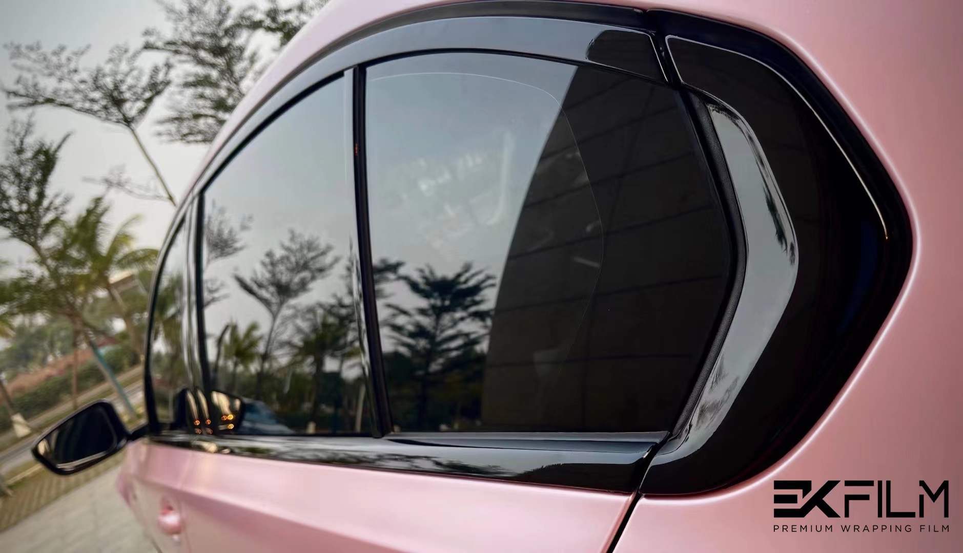 宝马3系全车EKFILM-EK改色膜电光金属樱花粉_搜狐汽车_搜狐网