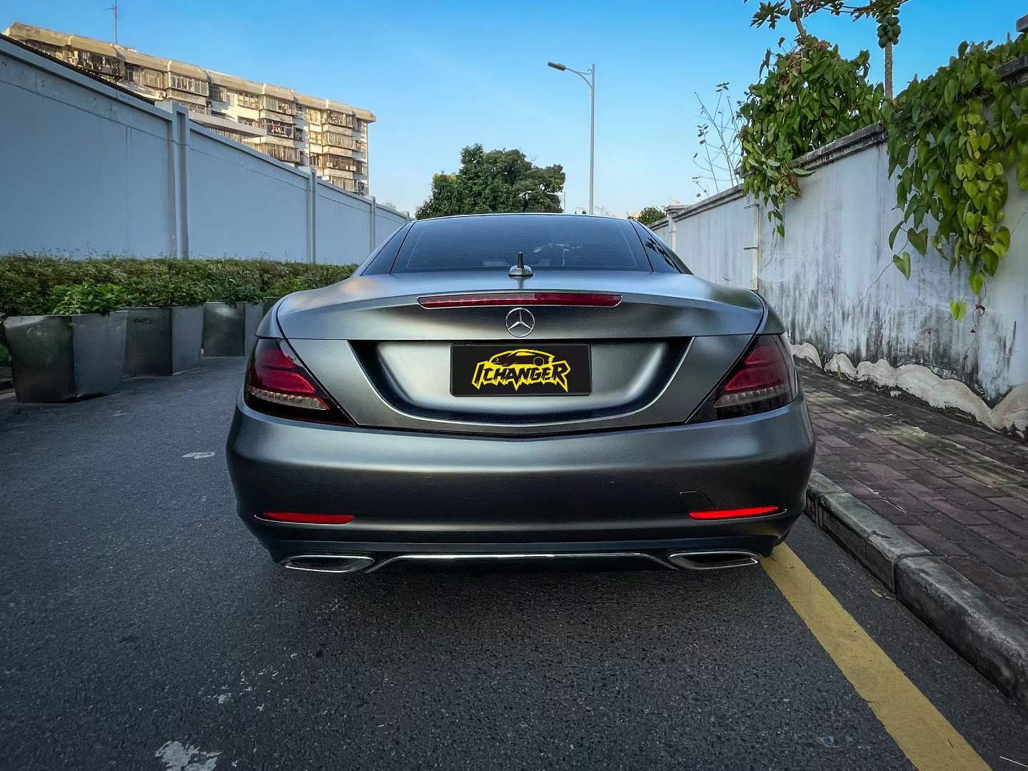 奔驰 SLK 200贴膜Ichanger（ICR）改变者重金属碳灰_搜狐汽车_搜狐网