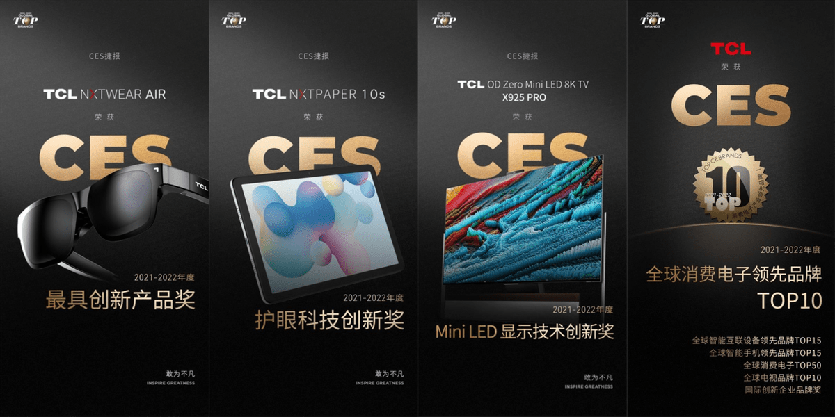 TCL包揽CES展多项科技大奖，产品实力到底有多硬核？_MiniLED_电视_全球