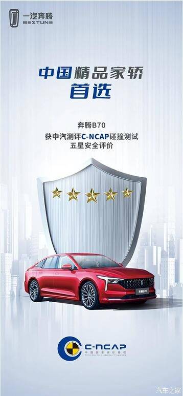 奔腾B70 出C-NCAP五星安全优异成绩_搜狐汽车_搜狐网