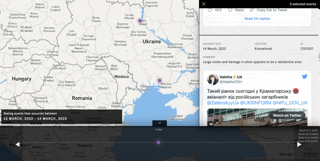 【情报工具】记录俄乌冲突的交互式地图——TimeMap_搜狐网