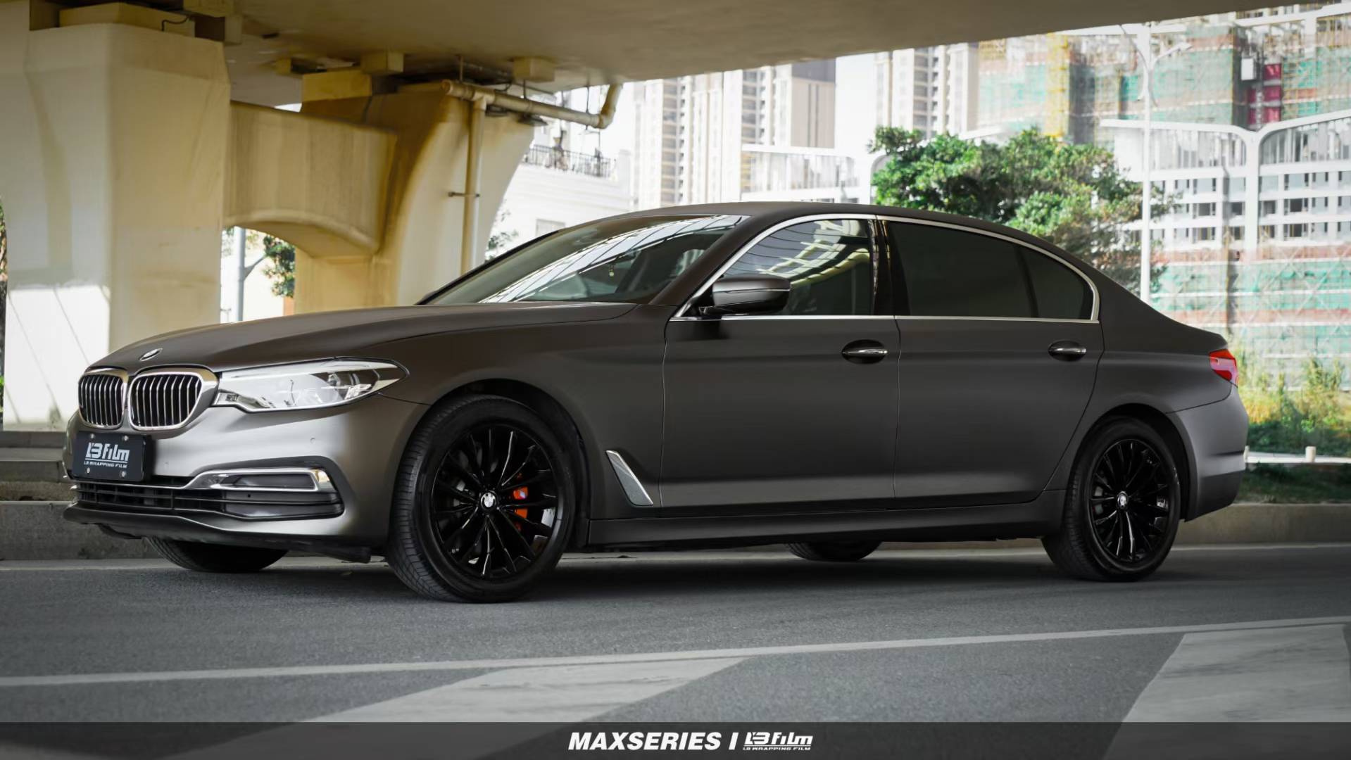 LBFILM改色膜-宝马530Li消光陨石灰_搜狐汽车_搜狐网