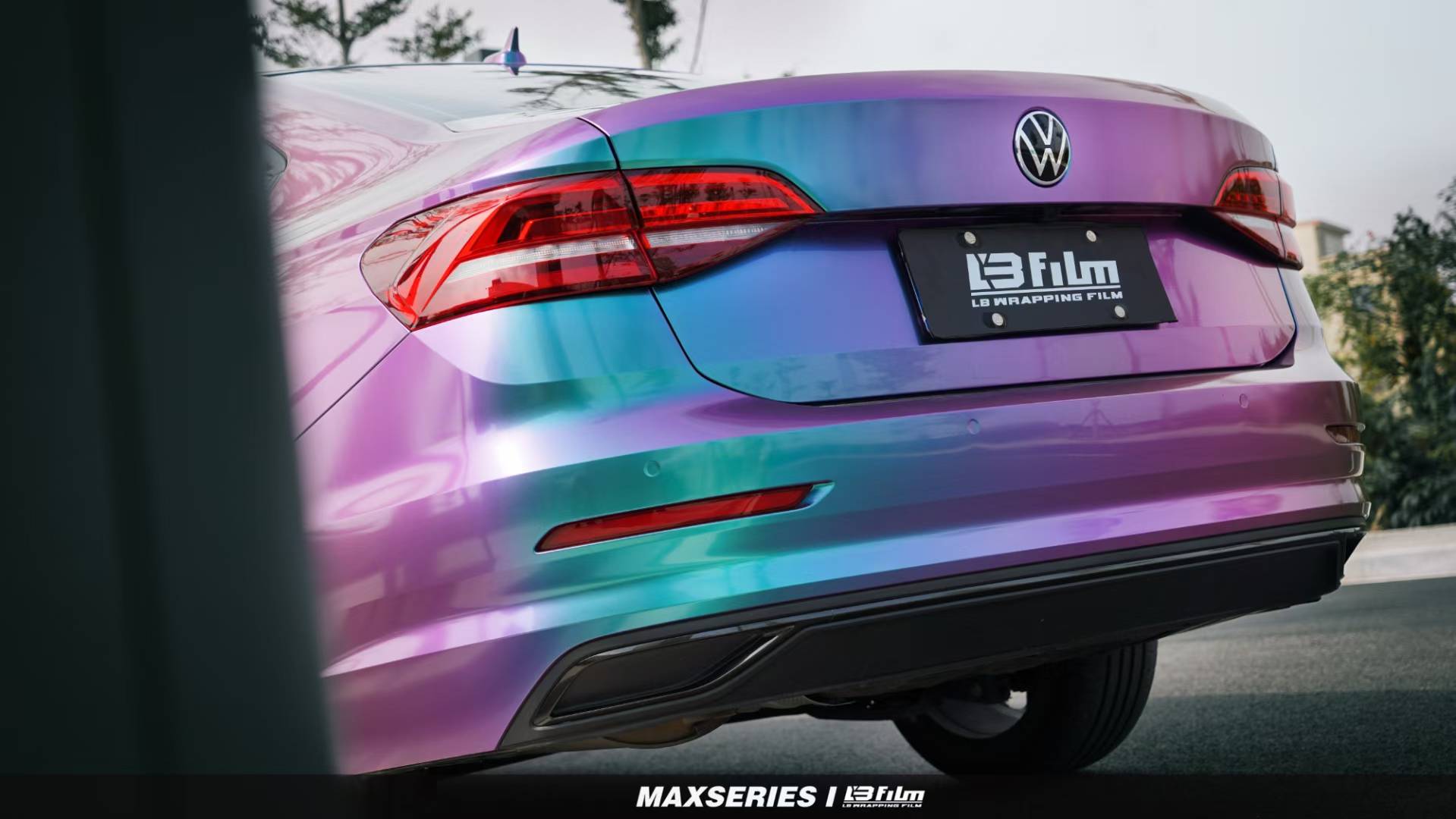 大众朗逸LBFILM改色膜PET朝霞紫_搜狐汽车_搜狐网