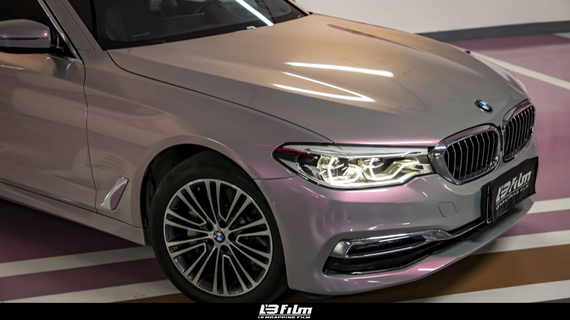 LBFILM改色膜：宝马-530Li钻石梦幻火山灰_搜狐汽车_搜狐网