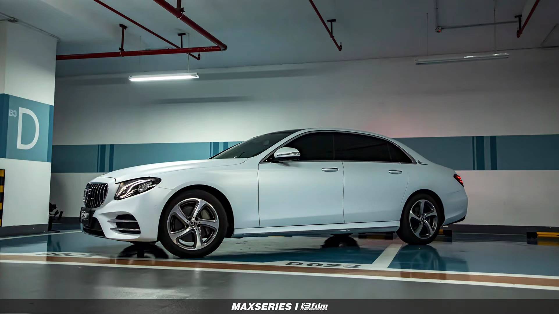 LBFILM-奔驰e300L消光皓月白改色膜_搜狐汽车_搜狐网