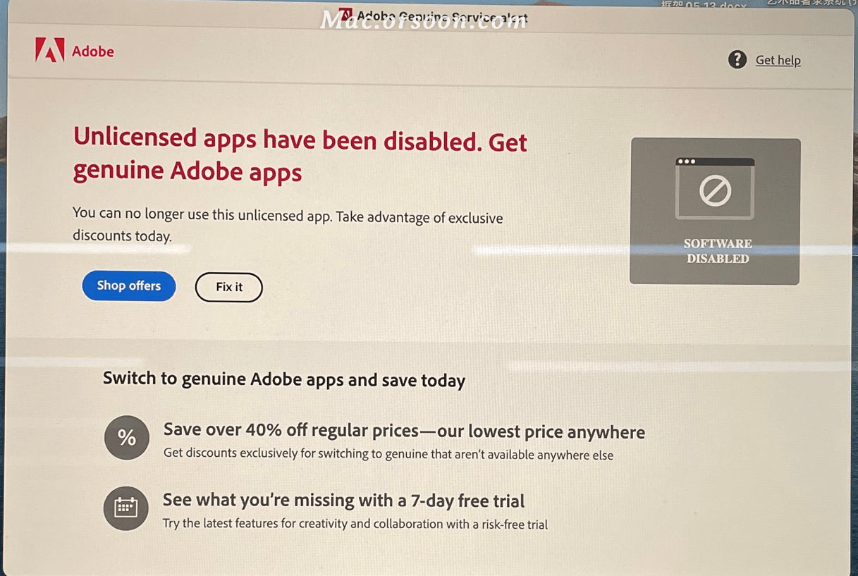 Adobe Genuine Service检测到adobe非正版的许可证解决教程_服务_软件_方法