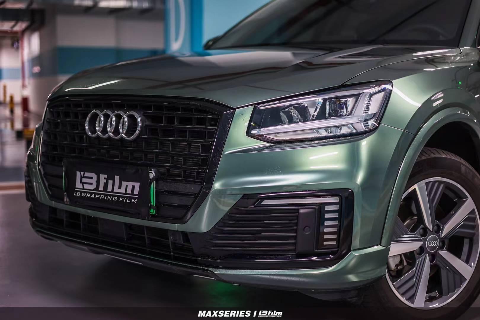 LBFILM改色膜：奥迪Q2L液态金属苍岭绿，浓郁复古的颜色_搜狐汽车_搜狐网