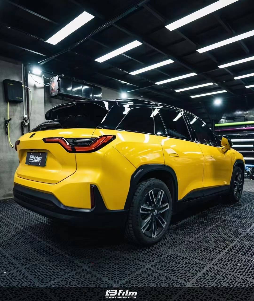 蔚来ES6-LB改色膜超亮金属枫叶黄，活力一夏！巨好看_搜狐汽车_搜狐网