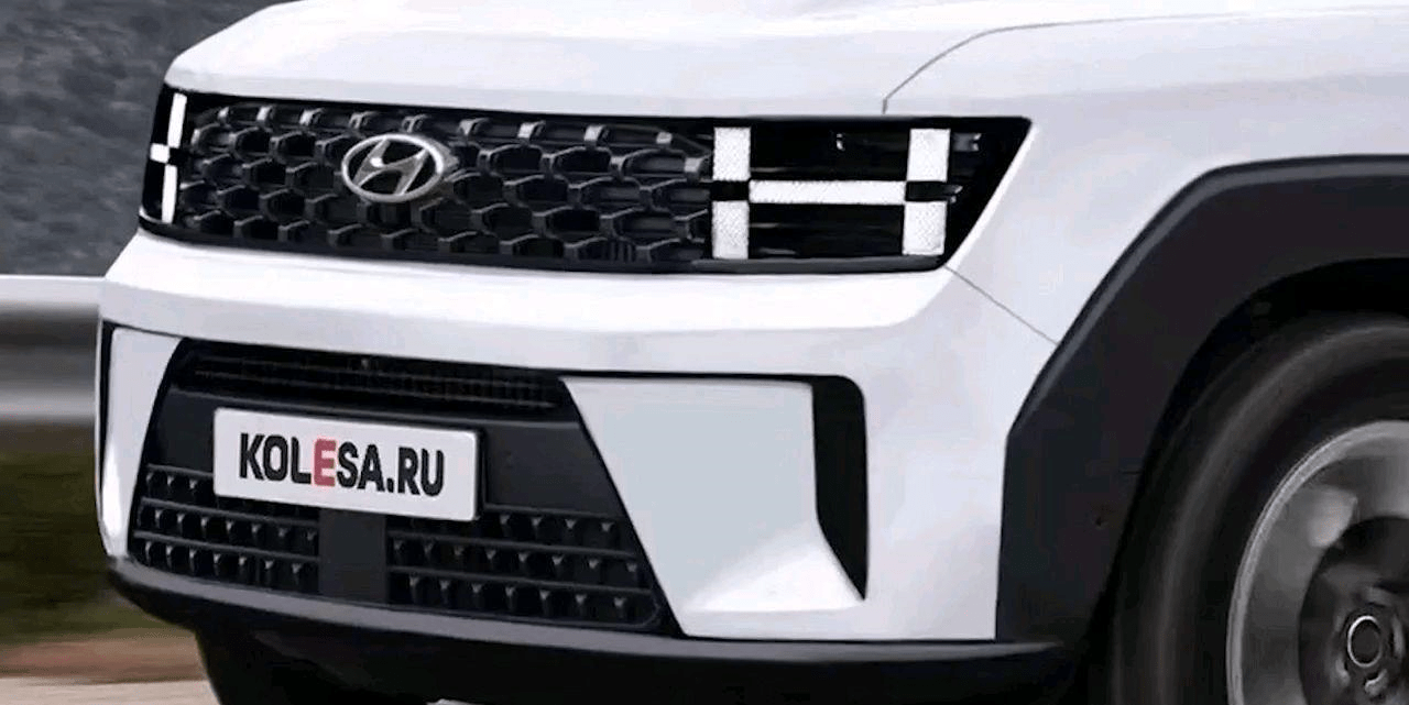 全新现代胜达曝光，或配2.5T+8AT，造型硬朗，撞脸路虎卫士？_搜狐汽车_搜狐网