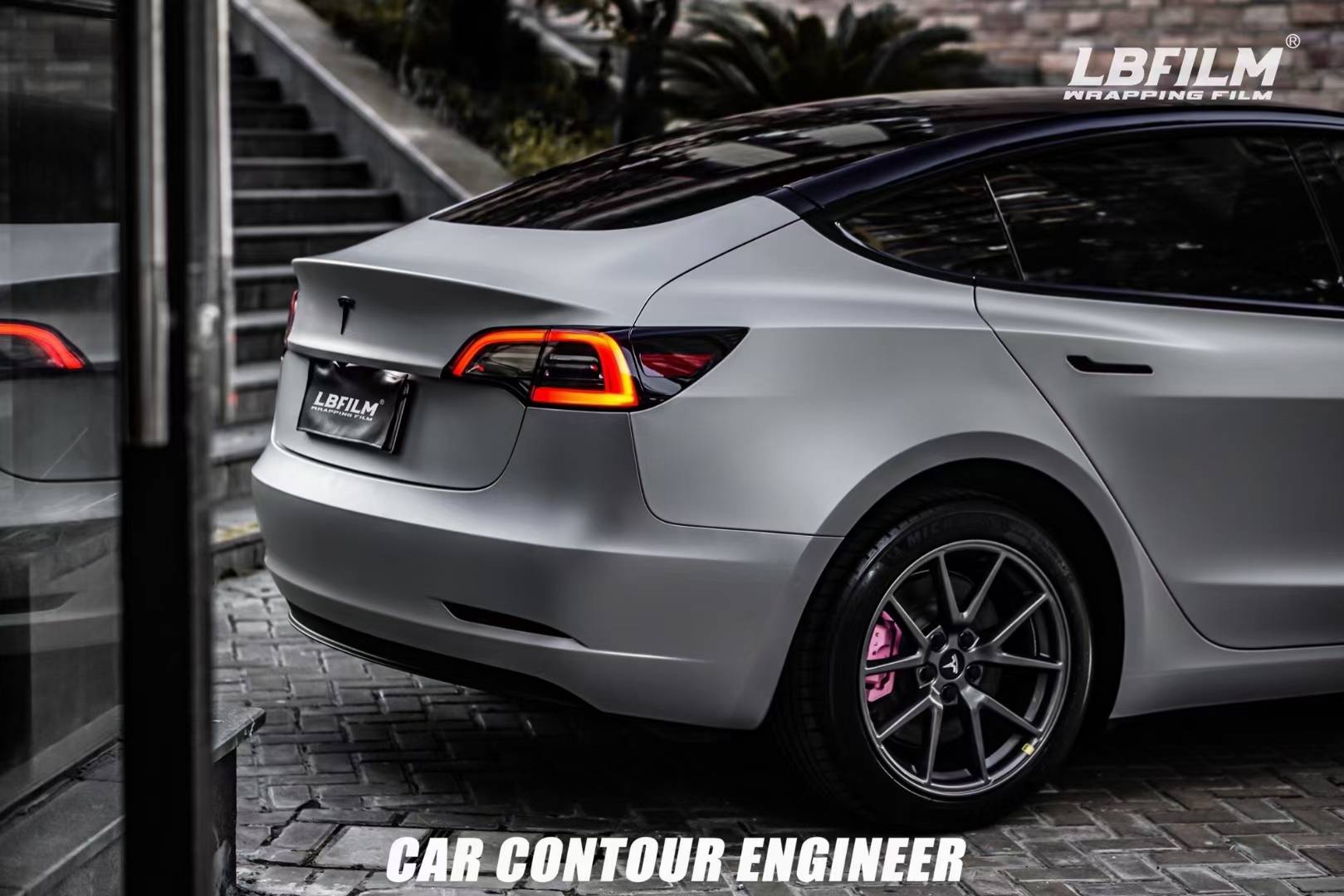 特斯拉model3-LB改色膜消光铝水银，恰到好处的简约色彩_搜狐汽车_搜狐网