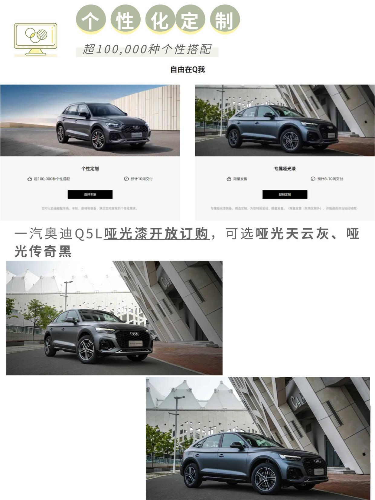 一汽奥迪2023款车型发布！配置有变，Q5L换搭RDE系列2.0T发动机_搜狐汽车_搜狐网