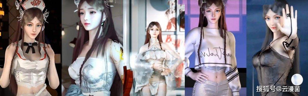 宁荣荣奔放建模合集,舞娘飒姐小护士,美腿蜂腰大车灯 衣服 气质 云漫