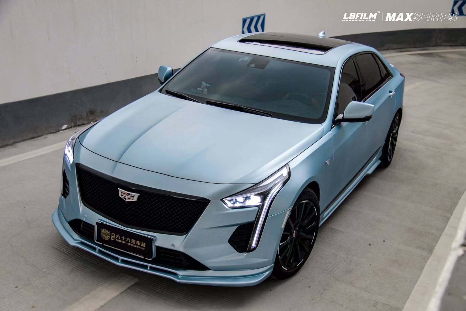 凯迪拉克CT6-LB改色膜超亚纳米蓝，高级又神秘_搜狐汽车_搜狐网