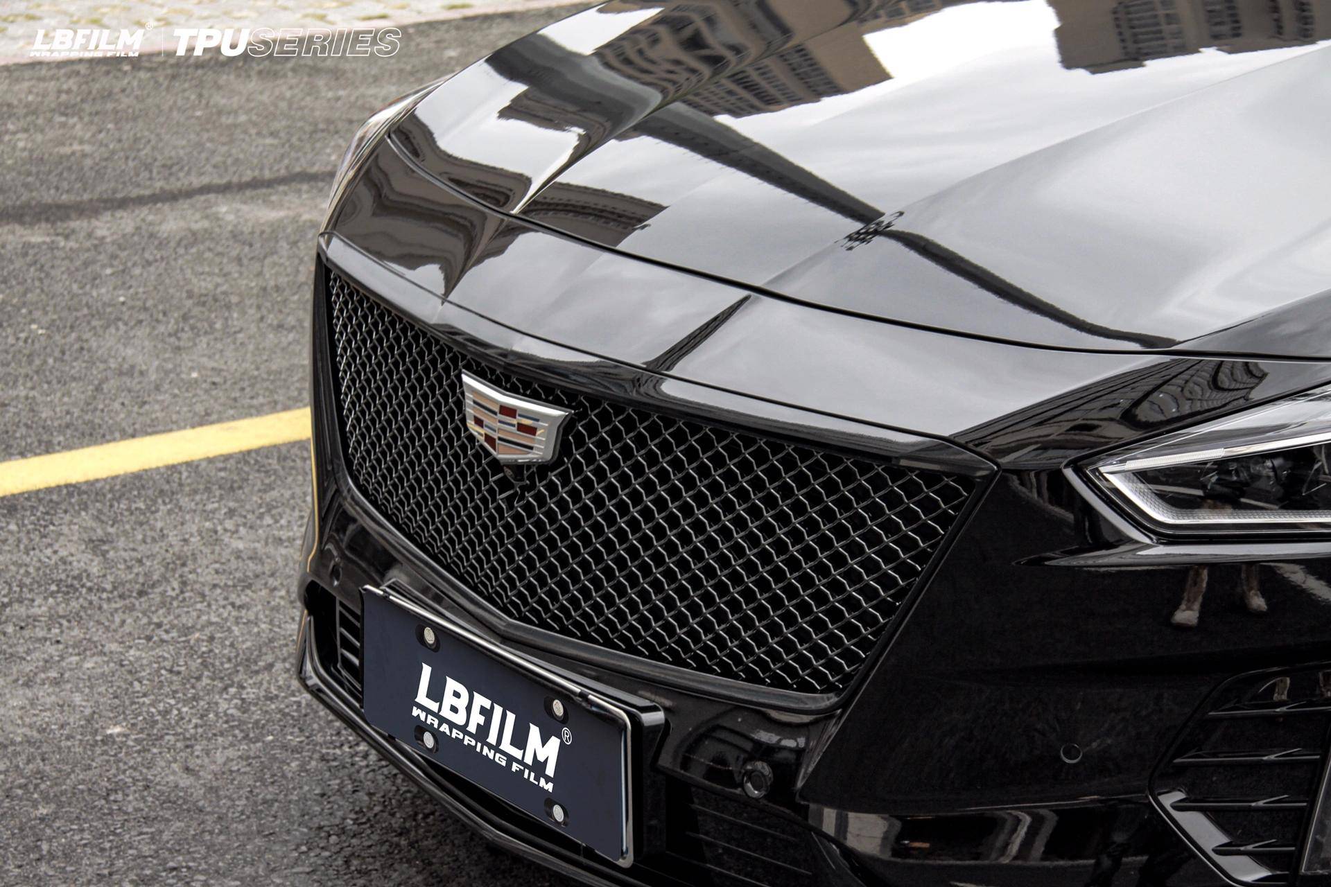凯迪拉克CT6-LB改色膜车衣TPU亮黑，超亮，超黑，超有高级感_搜狐汽车_搜狐网