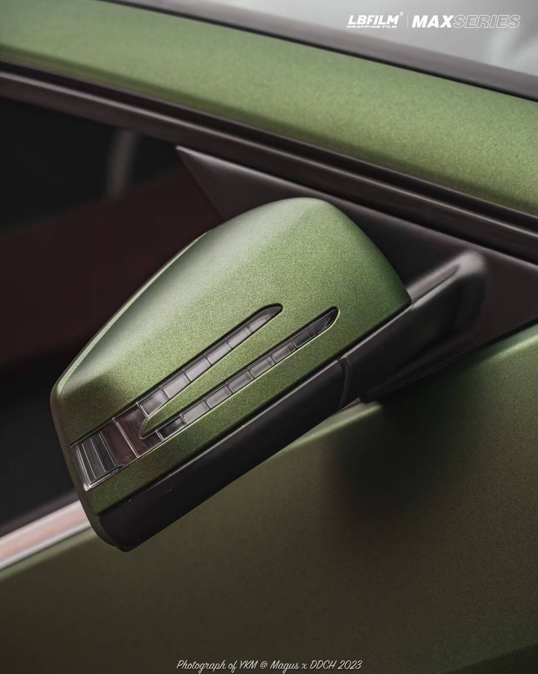 奔驰GLK-LBFILM超亚赛博绿改色膜,充满战斗色彩的一款颜色_搜狐汽车_搜狐网