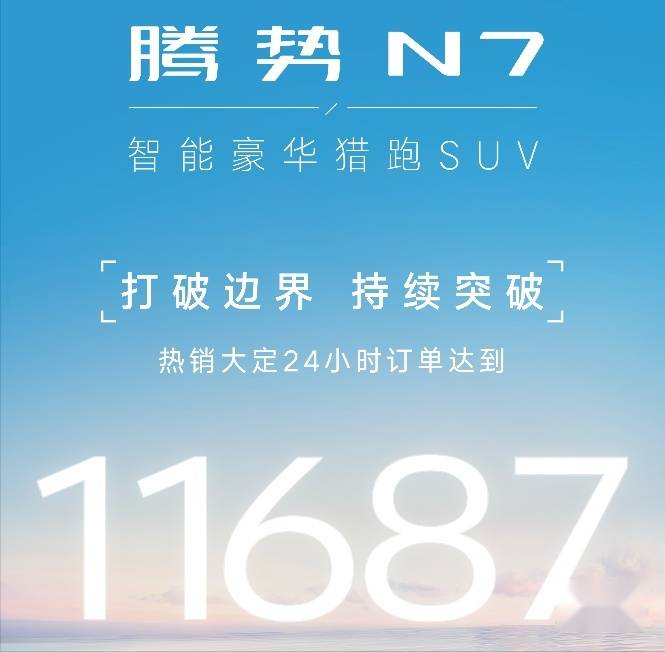 预售订单已破2万，腾势N7上市24小时大定11687辆，有客户退订？_搜狐汽车_搜狐网