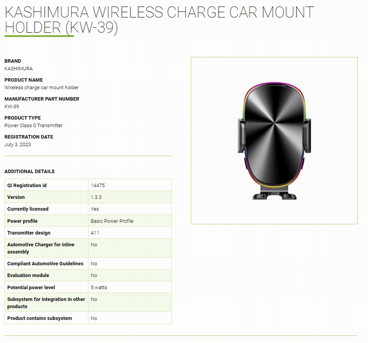 Qi2.0热烈推进中，WPC无线充电联盟在2023年6月公布通过Qi认证的100款产品_编号_等级_功率