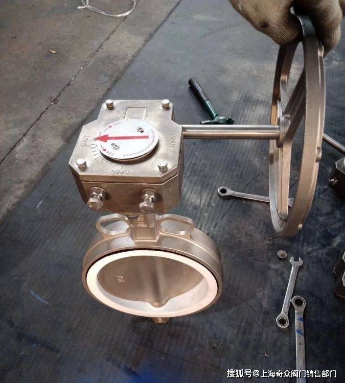 D371F-16C涡轮半衬氟对夹蝶阀 DN100脱硫专用衬氟手动阀_价格