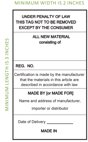 西弗吉尼亚州美国法律标law label和URN注册介绍_产品_标签_床垫