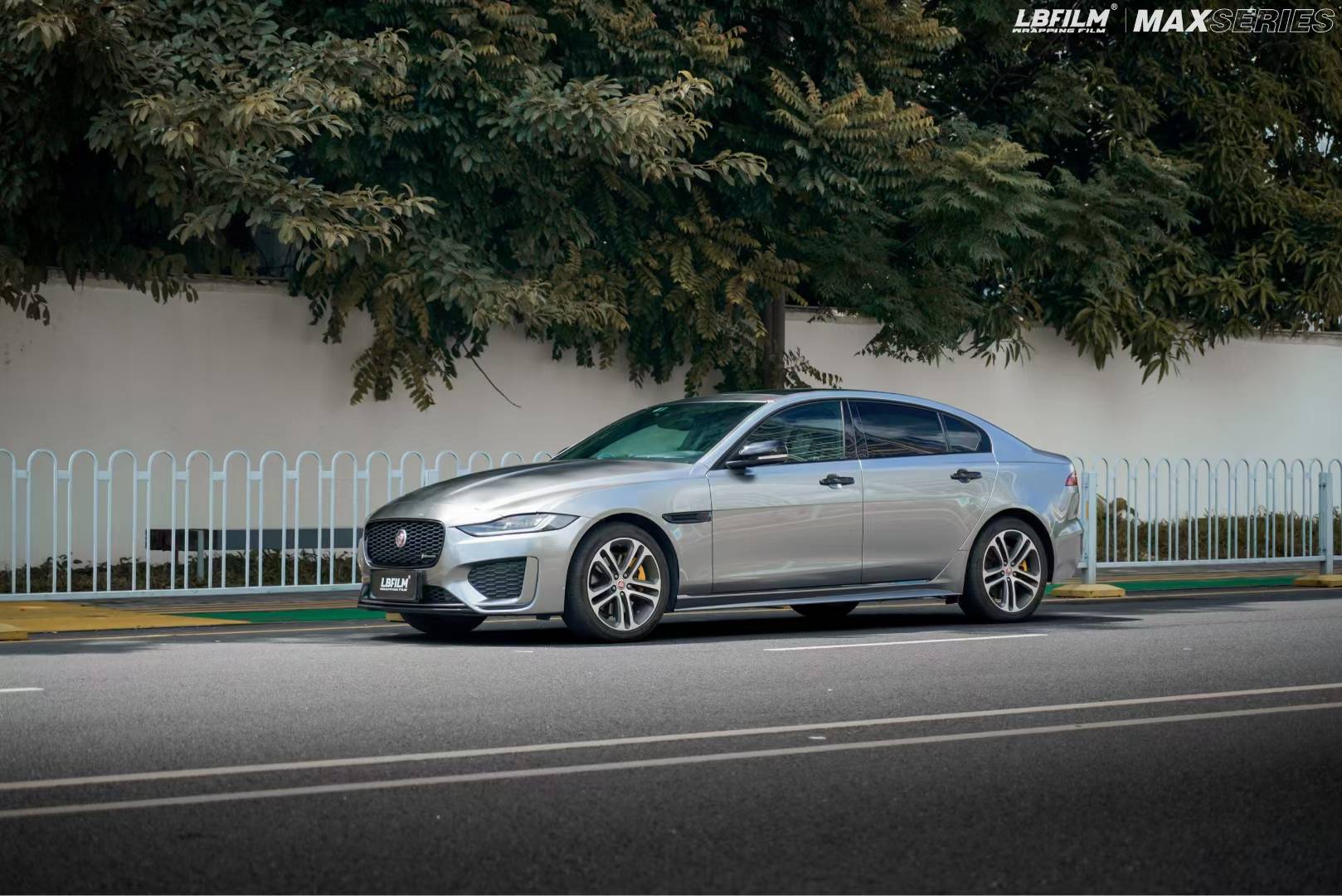 捷豹xfl-LBFILM改色膜液态金属银,银灰色系百搭又帅_搜狐汽车_搜狐网