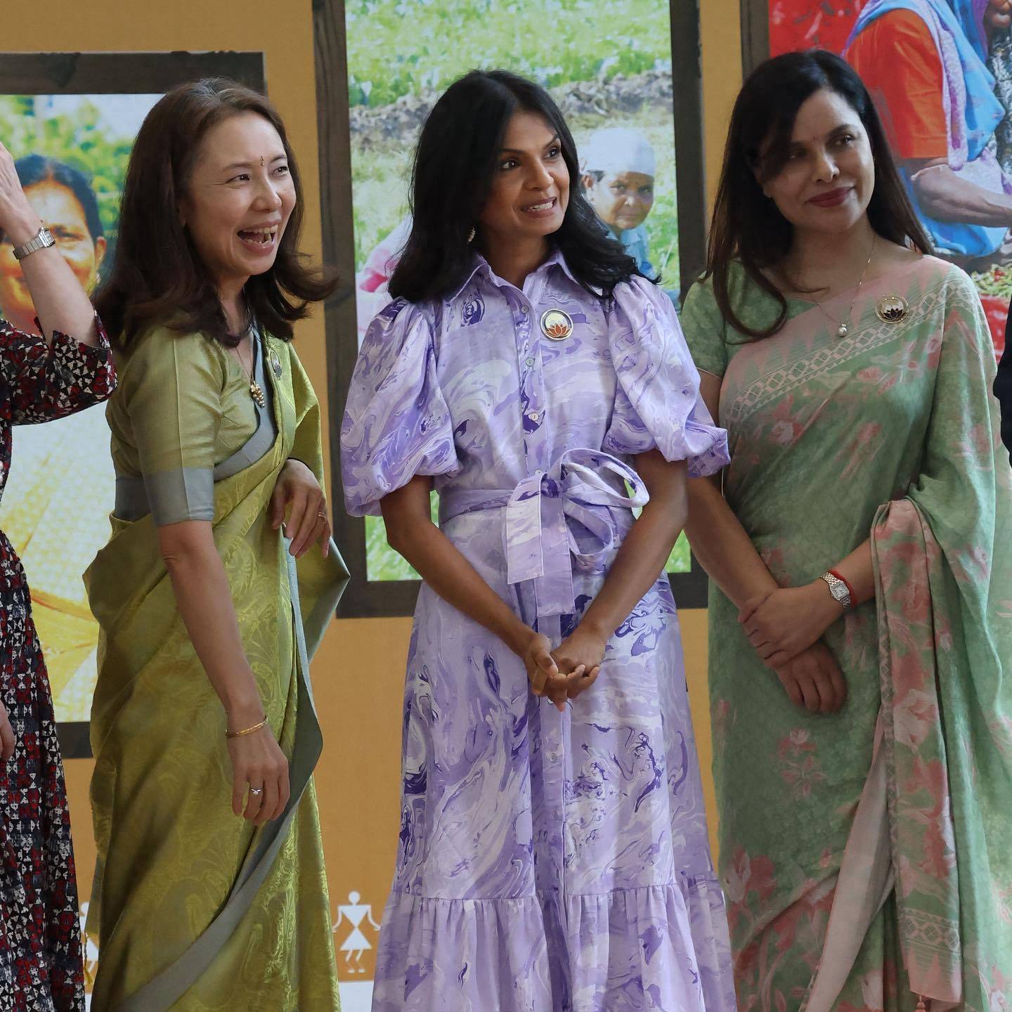 苏纳克夫人越来越美！一身珊瑚粉套装惊艳亮相， -6parkbbs.com