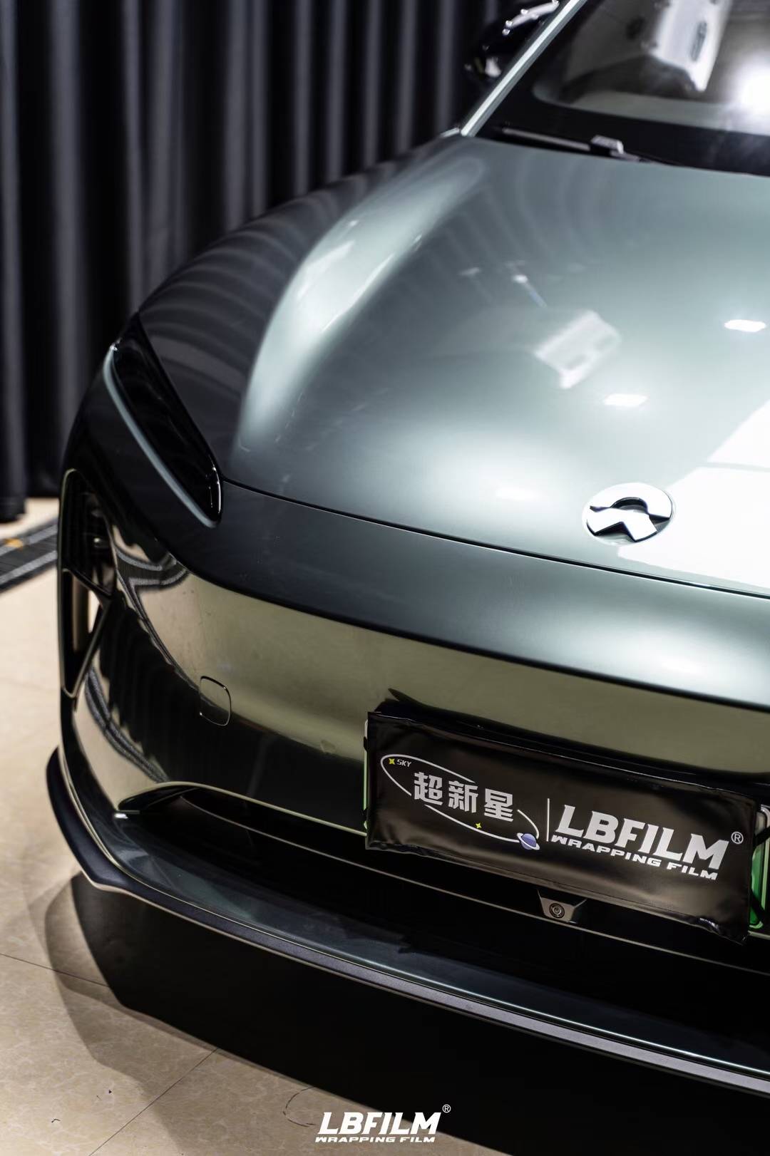 蔚来ET5-LB改色膜液态金属苍岭绿，,自带神秘感_搜狐汽车_搜狐网