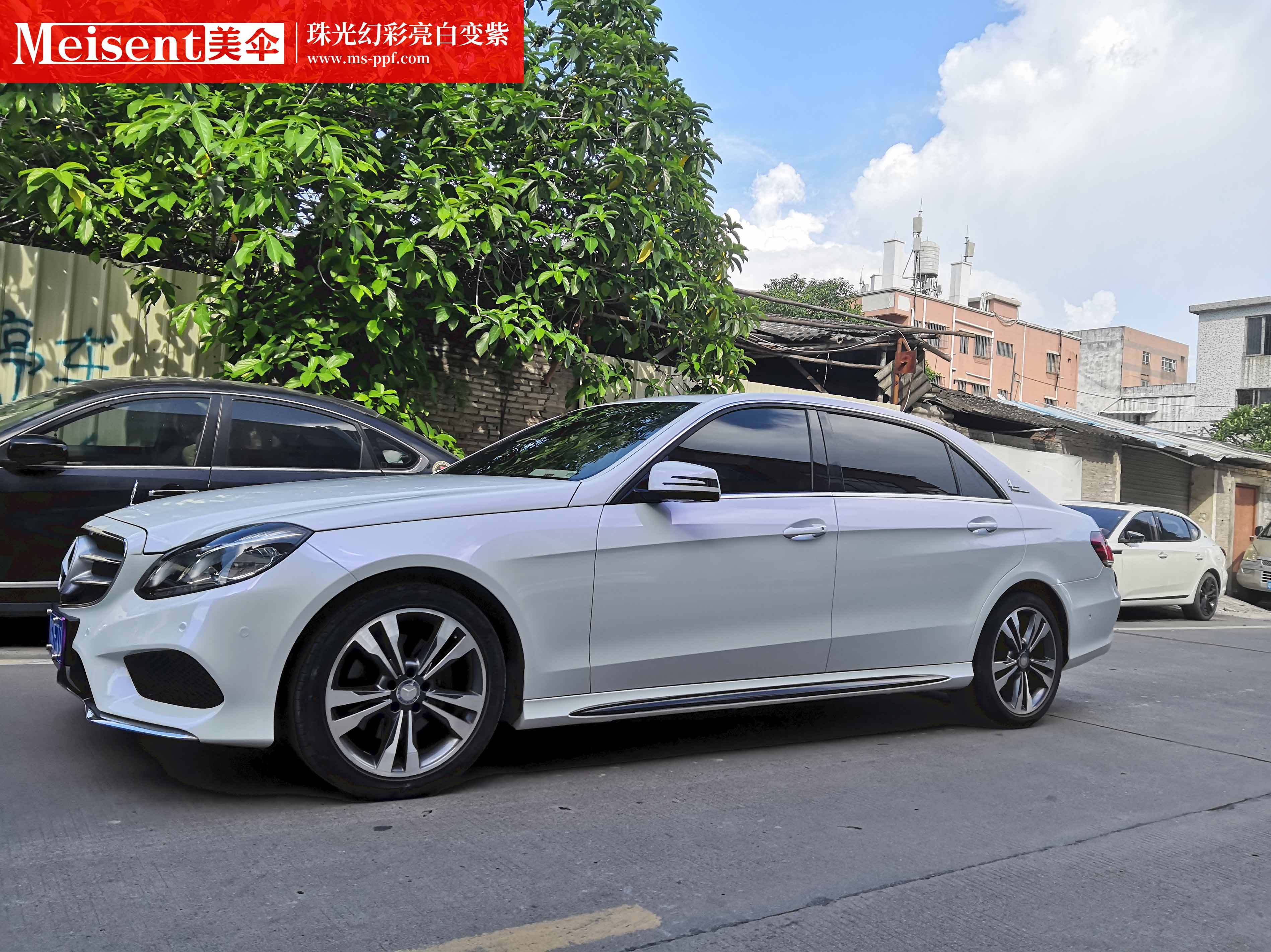 美国Meisent美伞进口高端改色膜 珠光幻彩亮白变紫--奔驰E260_搜狐汽车_搜狐网