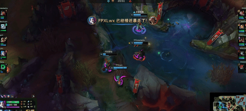 Lwx延续德杯火热手感 FPX2-1翻盘战胜RNG_比赛_下路_赵信