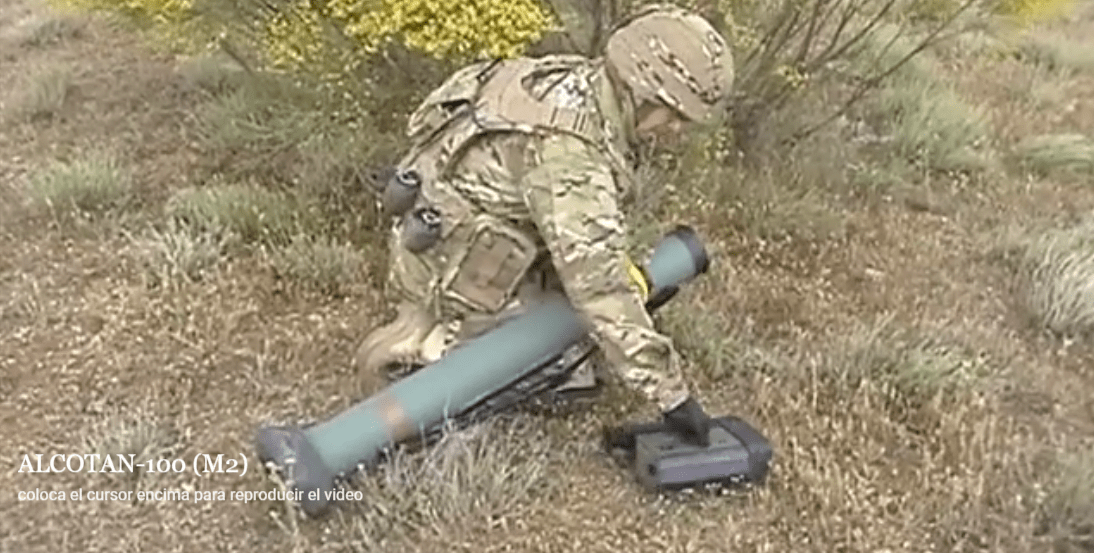 西班牙ALCOTAN-100 (M2)非制导肩射系统_弹药_弹道_发射