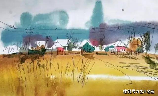 俄罗斯艺术家Natalia水彩画风景 -6park.com