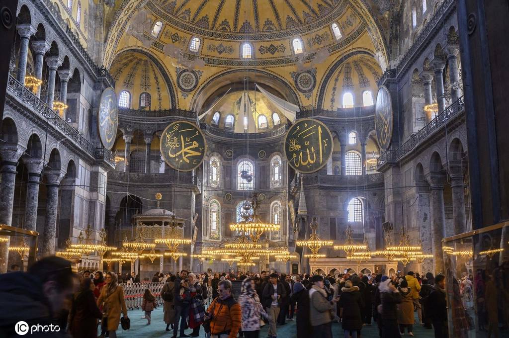土耳其伊斯坦布尔阿亚索菲亚大清真寺-搜狐大视野-搜狐新闻