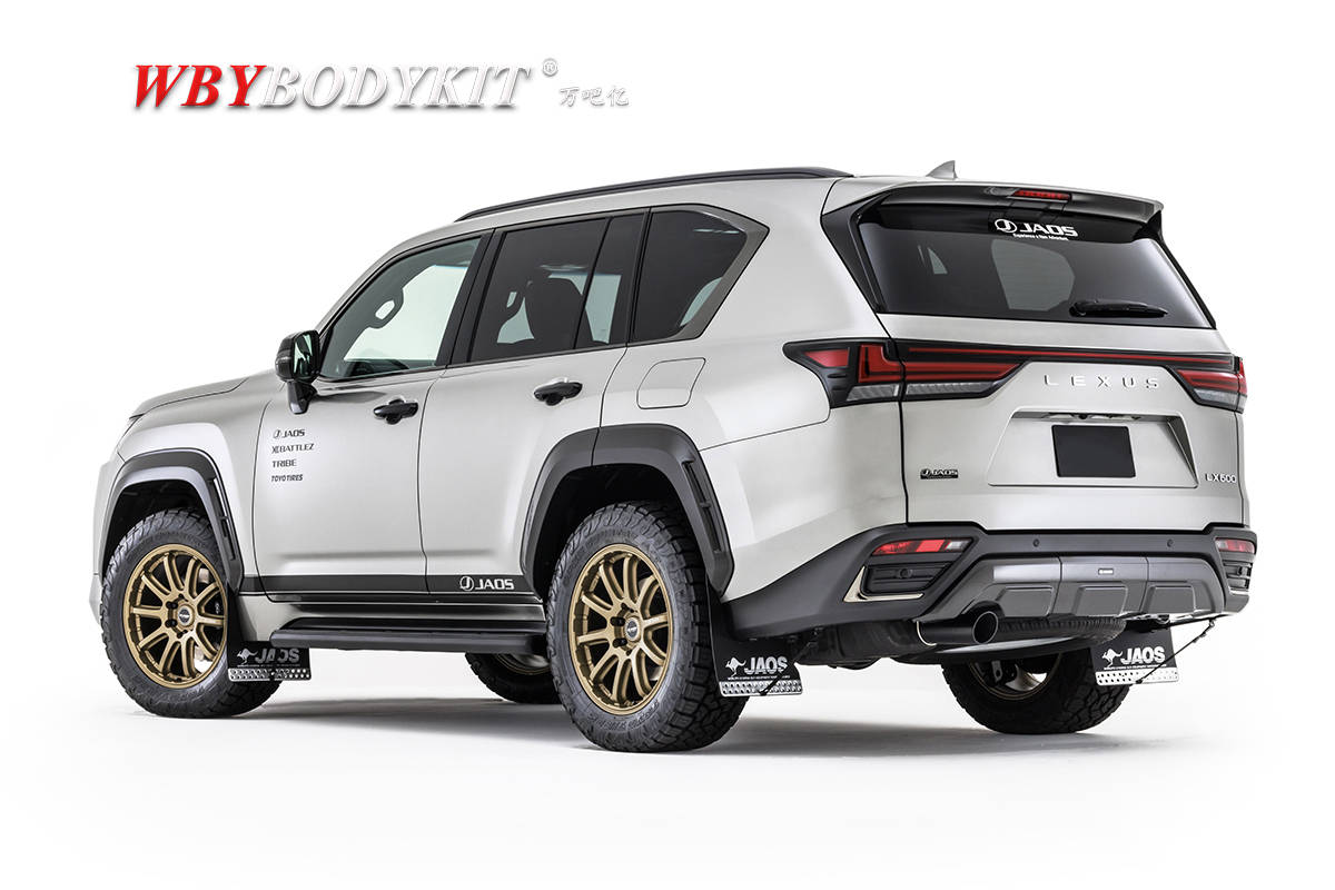适用于2022款雷克萨斯LX600改装JAOS宽体小包围前唇后唇抛宽轮眉_搜狐汽车_搜狐网