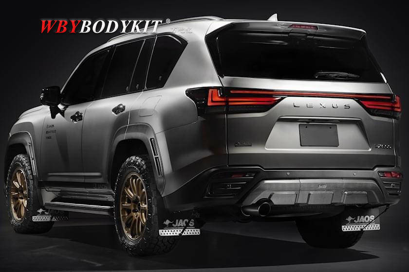 适用于2022款雷克萨斯LX600改装JAOS宽体小包围前唇后唇抛宽轮眉_搜狐汽车_搜狐网