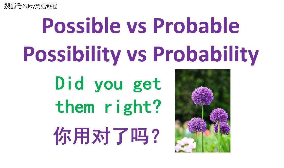 Possible vs Probable / Possibility vs Probability的区别及用法_搜狐汽车_搜狐网