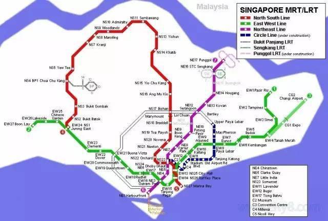【攻略】新加坡地铁交通攻略，拿好不谢~_滨海